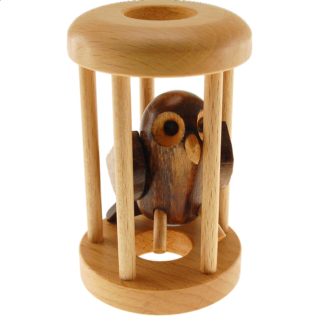 Owl in a Cage | Wood Puzzles | Puzzle Master Inc