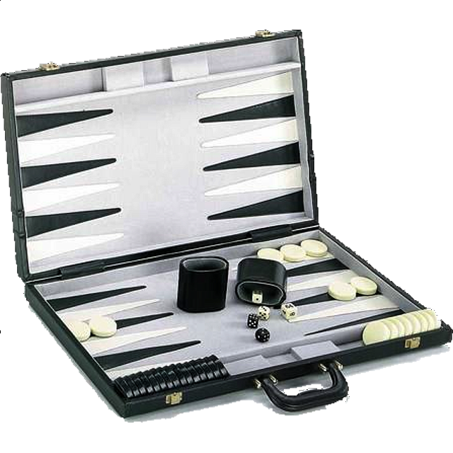 21 inch Backgammon Set - Black and White | Backgammon and Checkers ...