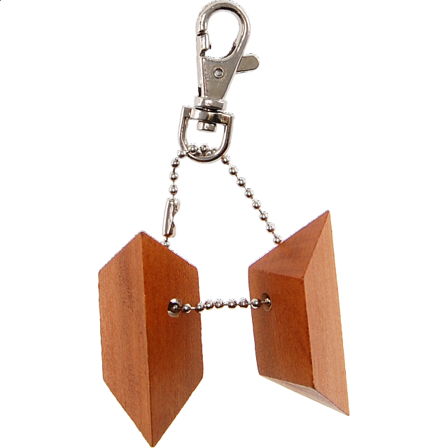 Pyramid Keychain Puzzle | More Wood Puzzles | Puzzle Master Inc