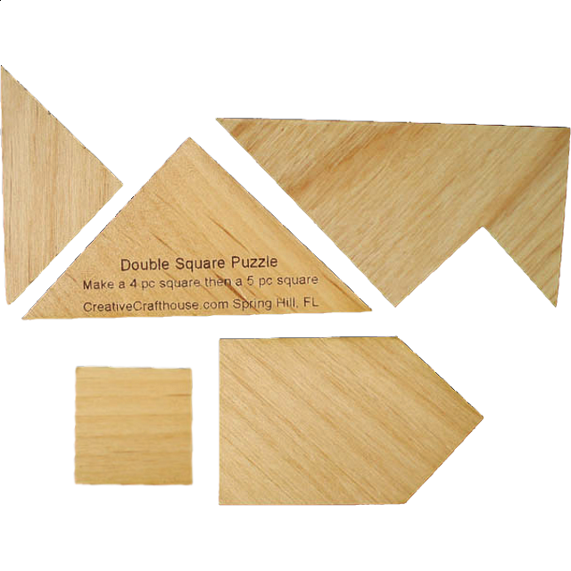 Double Square | Wood Puzzles | Puzzle Master Inc