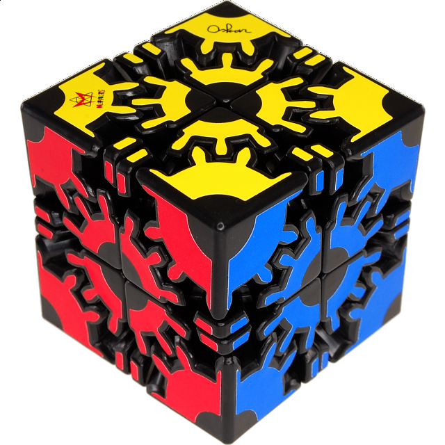 David's Gear Cube - Black body | Rubik's Cube & Others | Puzzle Master Inc