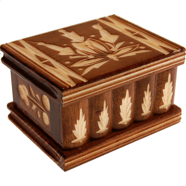 Romanian Puzzle Box - Small Brown | Wooden Puzzle Boxes | Puzzle Master Inc