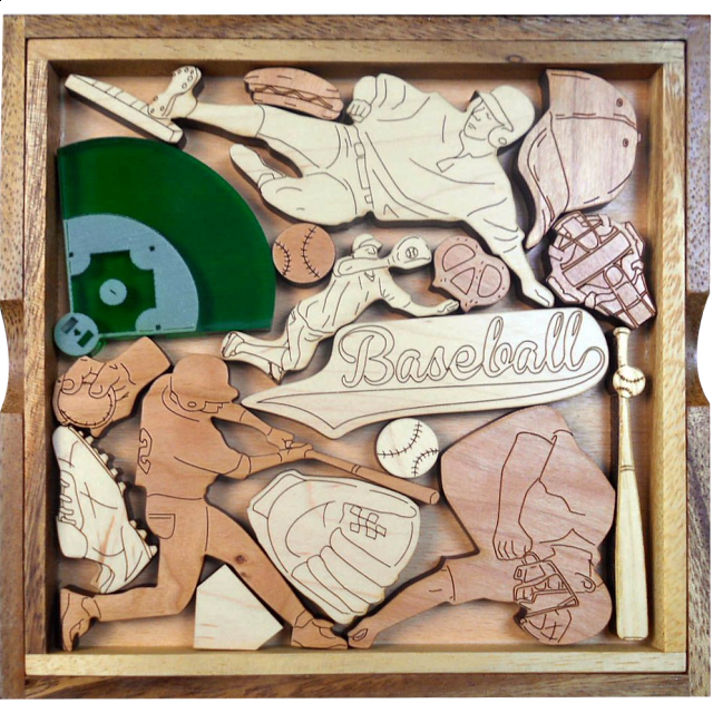 Baseball Fanatic Puzzle | Wood Puzzles | Puzzle Master Inc