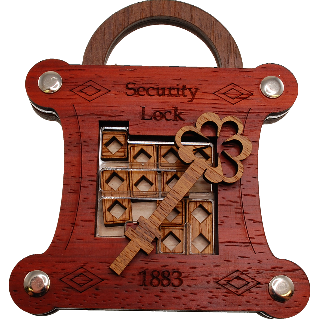 Security Lock | Wood Puzzles | Puzzle Master Inc