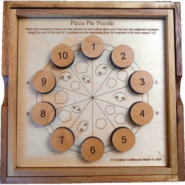 Pizza Pie | Wood Puzzles | Puzzle Master Inc