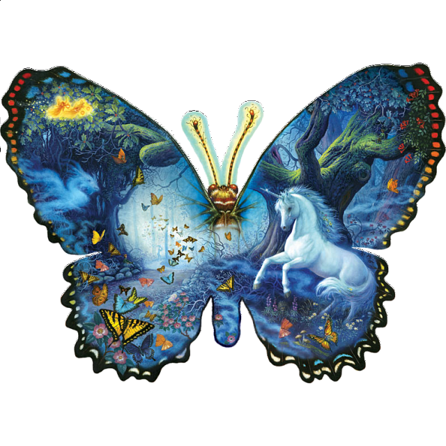 Fantasy Butterfly - Shaped Jigsaw Puzzle | Jigsaws | Puzzle Master Inc