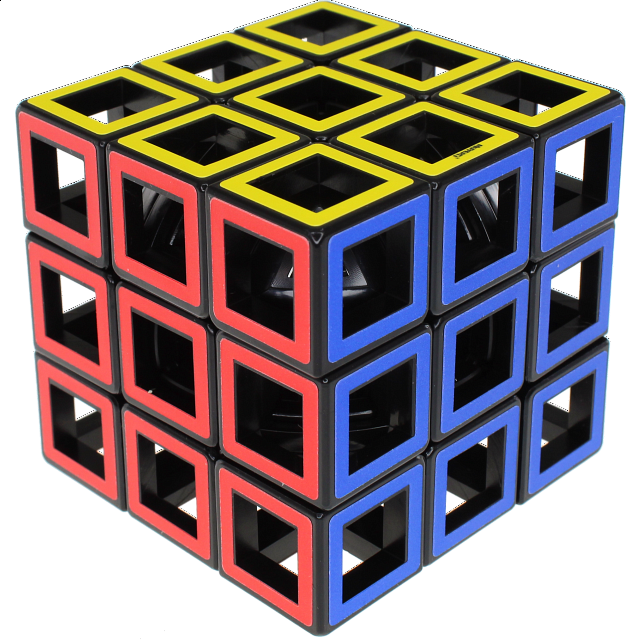 Hollow 3x3x3 Cube - Black Body | Rubik's Cube & Others | Puzzle Master Inc