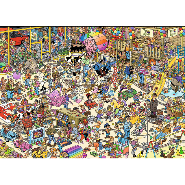 Jan van Haasteren Comic Puzzle - The Toy Shop | | Puzzle Master Inc