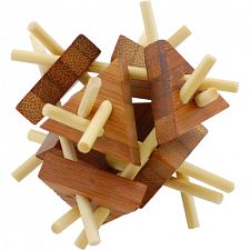 Puzzle Solution for Bamboo Wood Puzzle 6 - Puzzle Master Inc.
