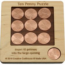 Puzzle Solution for 10 Penny Puzzle - Puzzle Master Inc.