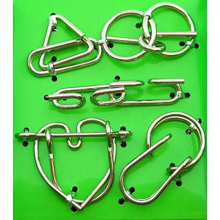 Hanayama Wire Puzzle Set - Green | Hanayama Metal Puzzles | Puzzle ...