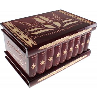 Romanian Puzzle Box - Extra Large Red | Istvan Bondi | Puzzle Master Inc