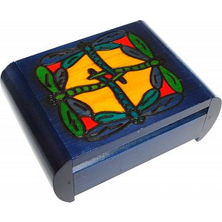 Dragonfly Secret Box - Blue | Puzzle Boxes / Trick Boxes | Puzzle ...