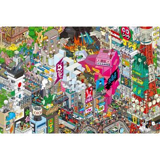 Pixorama eBoy: Tokyo Quest - Seek-and-Find Puzzle | Jigsaws | Puzzle Master Inc