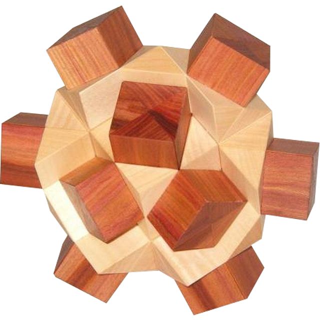 Cross in Circle | European Wood Puzzles | Puzzle Master Inc