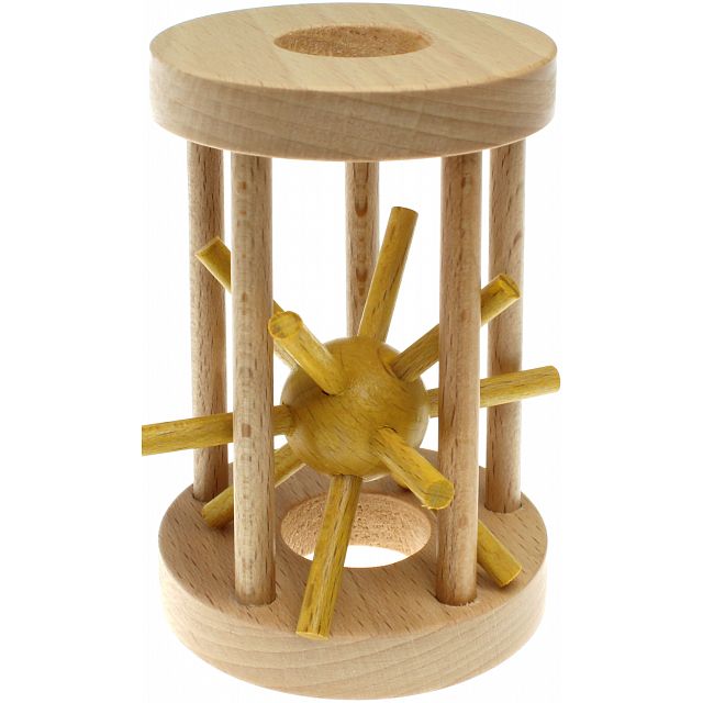 Hedgehog in a Cage: Yellow | More Wood Puzzles | Puzzle Master Inc