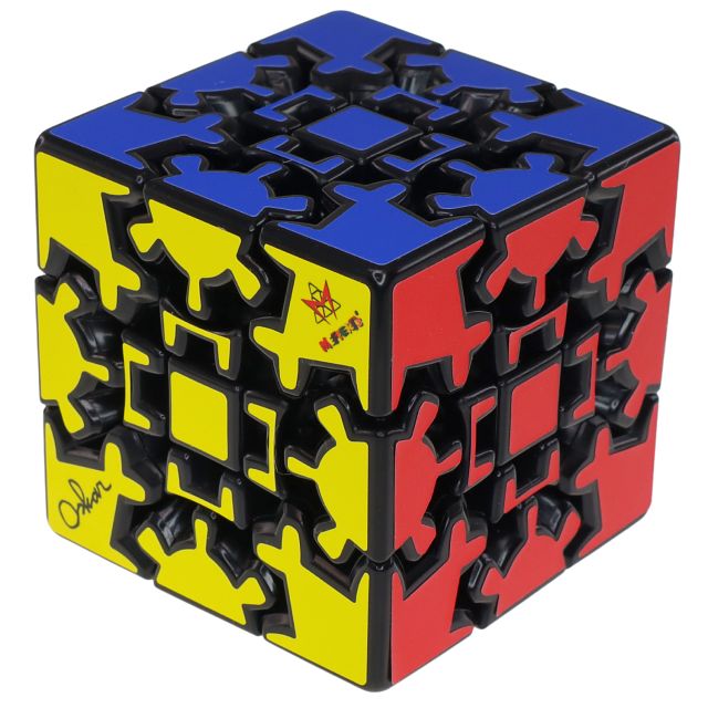 Gear Cube - Black | Meffert's Rotational Puzzles | Puzzle Master Inc