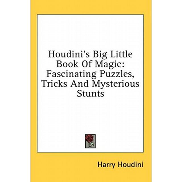 Houdini's Big Little Book of Magic - book | Magic Items | Puzzle Master Inc