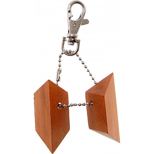 Pyramid Keychain Puzzle | More Wood Puzzles | Puzzle Master Inc
