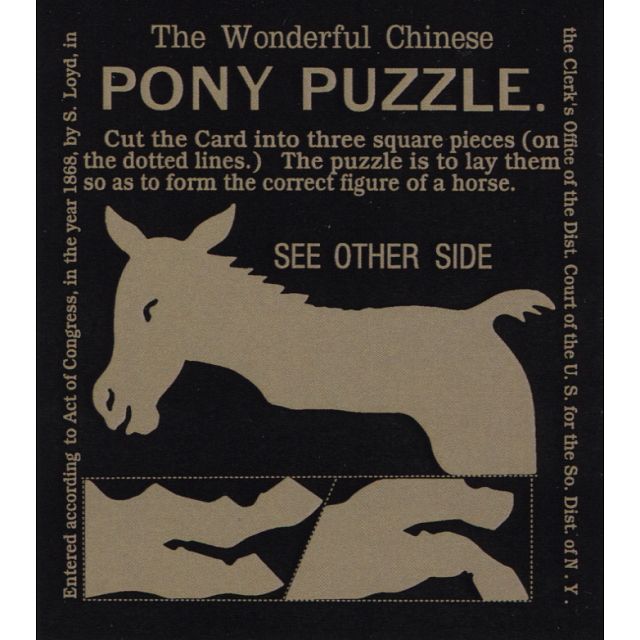 The Wonderful Chinese Pony Puzzle - Limited Edition - Numbered | Paper ...