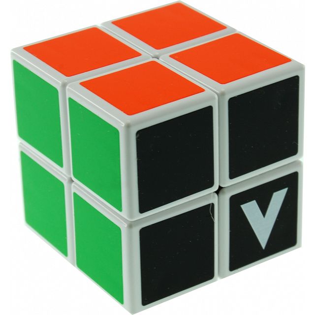 V-CUBE 2 Flat (2x2x2): White | 2x2 | Puzzle Master Inc