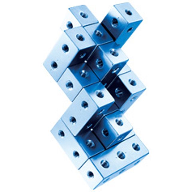 Fight Cube - 3x3x3 - Blue | More Metal Puzzles | Puzzle Master Inc