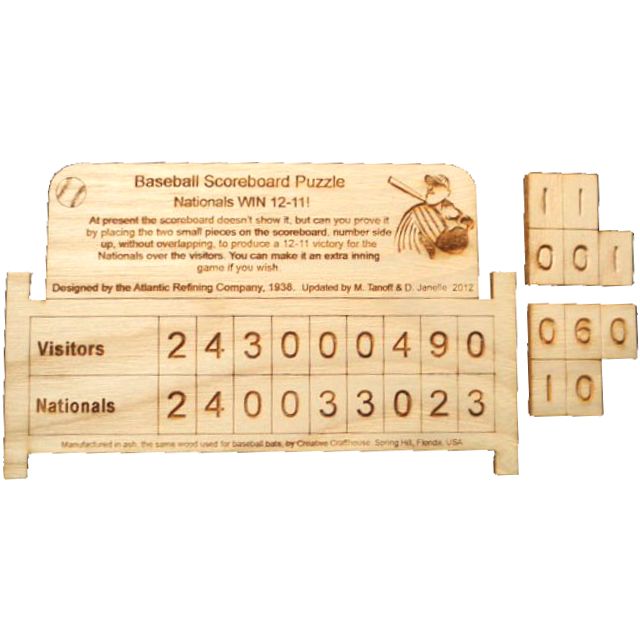 Baseball Scoreboard | Dave Janelle | Puzzle Master Inc