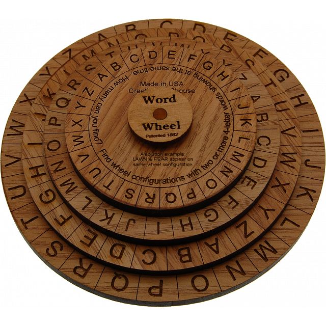Word Wheel | More Wood Puzzles | Puzzle Master Inc