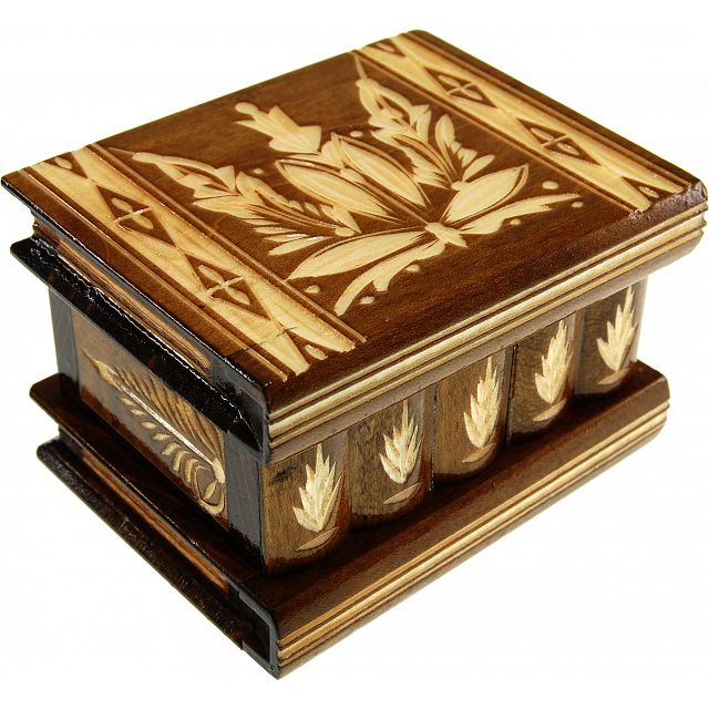 Romanian Puzzle Box - Medium Brown | Puzzle Boxes / Trick Boxes ...