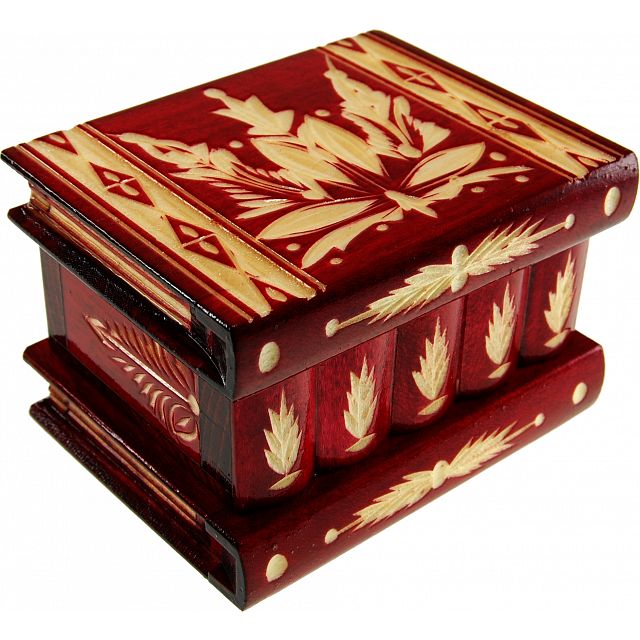 Romanian Puzzle Box - Medium Red | Istvan Bondi | Puzzle Master Inc