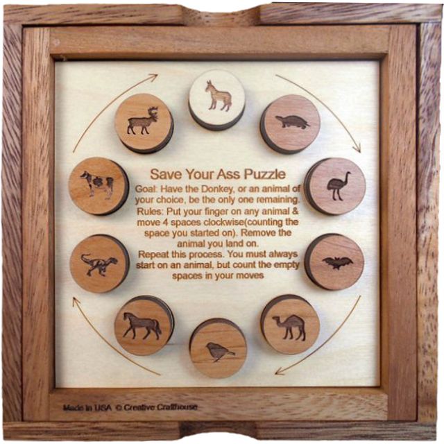 Save Your Ass Puzzle | Dave Janelle | Puzzle Master Inc