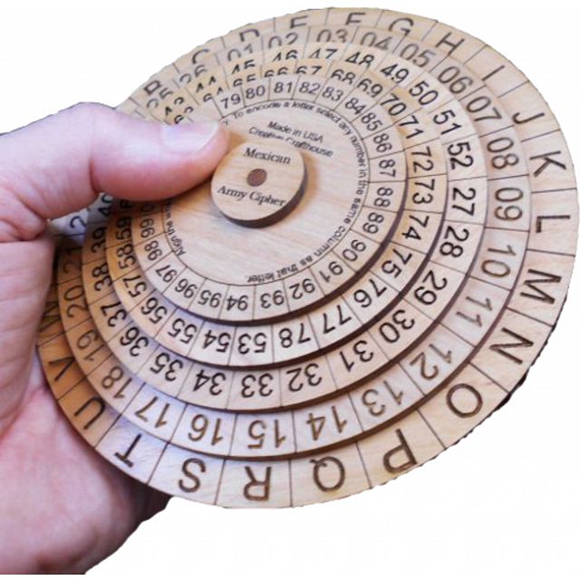 Mexican Army Cipher Wheel | Dave Janelle | Puzzle Master Inc