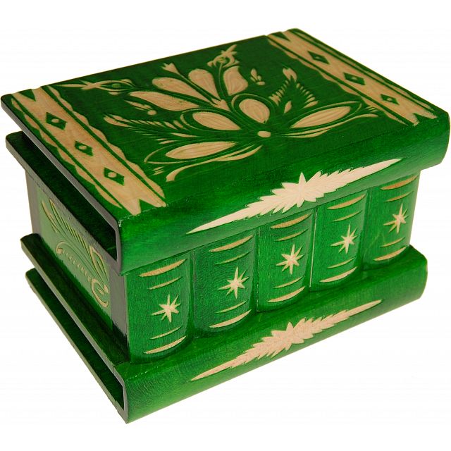 Romanian Puzzle Box - Medium Green | Puzzle Boxes / Trick Boxes ...
