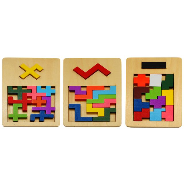 IQ Fit - Reunion Puzzles - Set of 3 | Packing Puzzles | Puzzle Master Inc