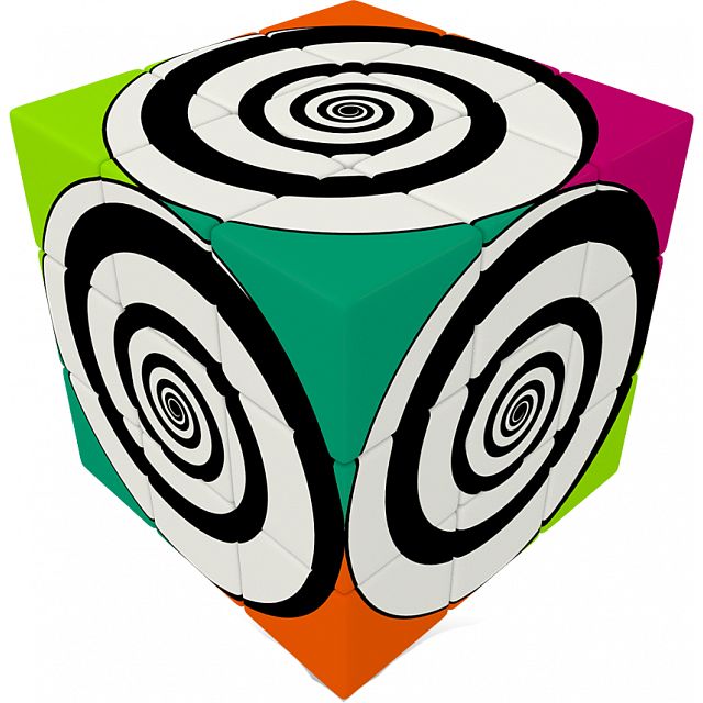 V-CUBE 3 Flat (3x3x3): Funky Spirals | V-Cube | Puzzle Master Inc
