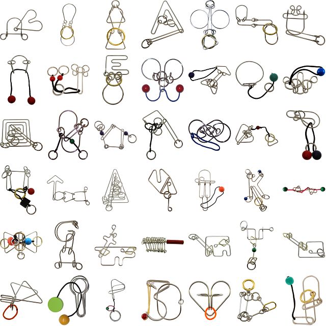 Group Special - a set of 44 wire puzzles | Wire Puzzles | Puzzle Master Inc
