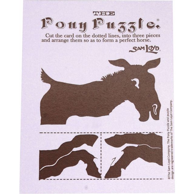 The Pony Puzzle: Purple Card | Paper Puzzles | Puzzle Master Inc