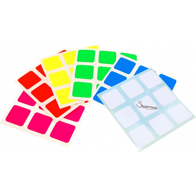 3x3x3 Super Full-Bright Sticker Set | Rubik's Cube & Others | Puzzle ...