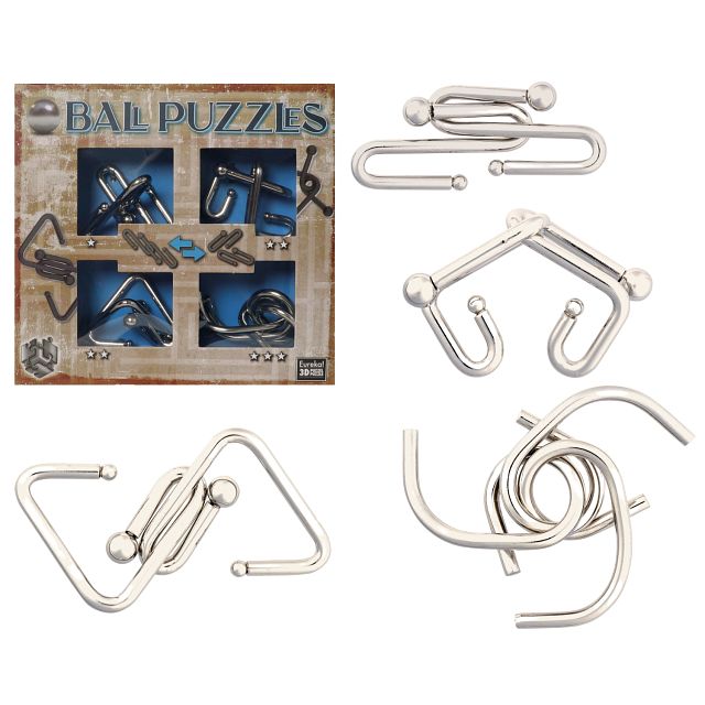 Mania Ball Puzzles - Blue | More Wire Puzzles | Puzzle Master Inc