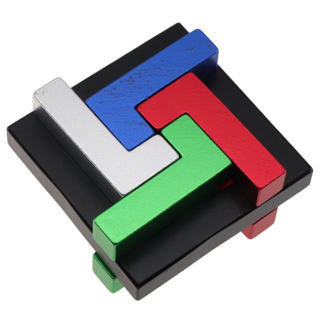 Quad L - Metal Puzzle | Puzzle Master Metal Puzzles | Puzzle Master Inc