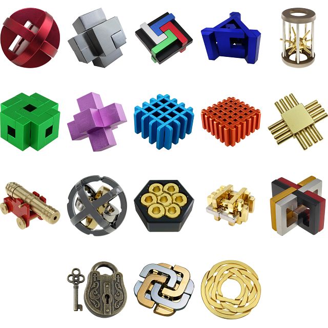 Group Special - a set of 17 Puzzle Master Metal Puzzles | Metal Puzzles ...