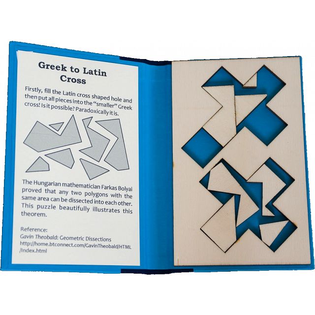 Puzzle Booklet - Greek to Latin Cross | Packing Puzzles | Puzzle Master Inc
