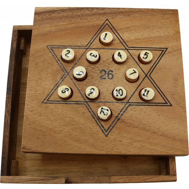 Star 26 Math Puzzle | More Wood Puzzles | Puzzle Master Inc