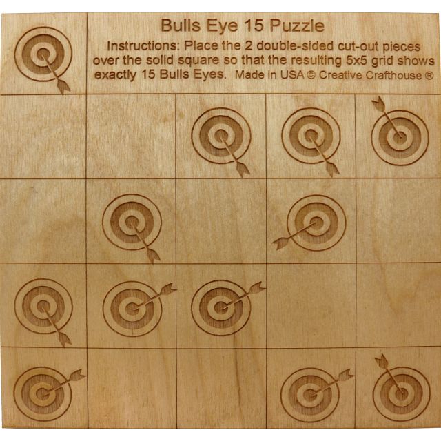 Bulls Eye 15 | More Wood Puzzles | Puzzle Master Inc