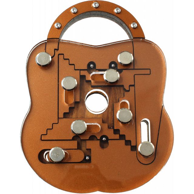 JP Lock Bronze | Wooden Puzzle Locks | Puzzle Master Inc