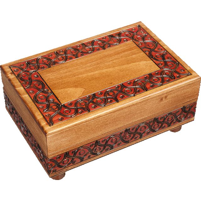 Waved Motif (Large) - Secret Box | Wooden Puzzle Boxes | Puzzle Master Inc
