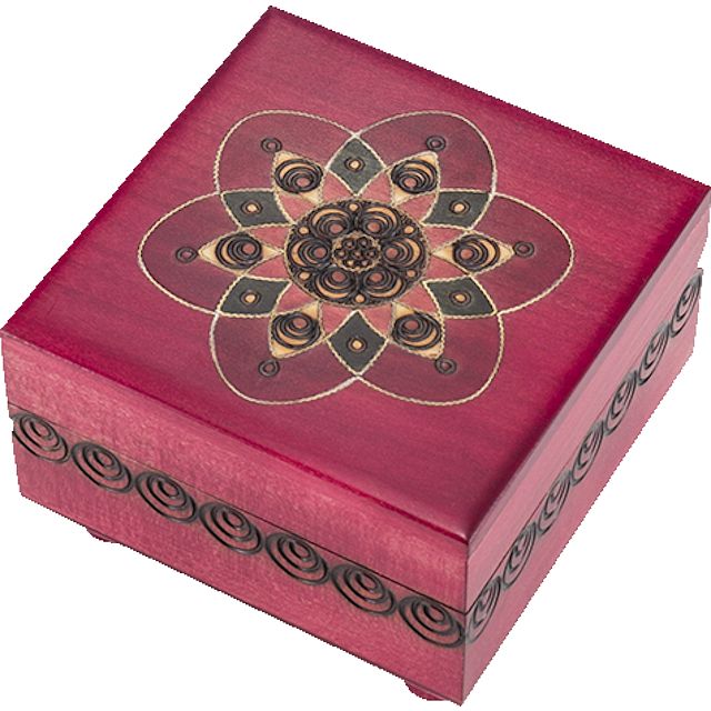 Fuchsia Kaleidoscope Puzzle Box | Puzzle Boxes / Trick Boxes | Puzzle Master Inc
