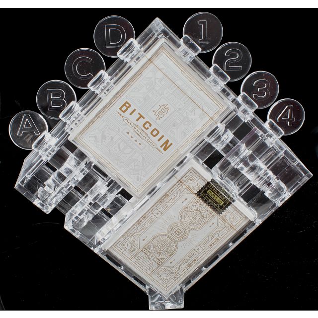 Bitcoin Puzzle with 2 White Playing Card Decks | Magic Items | Puzzle ...