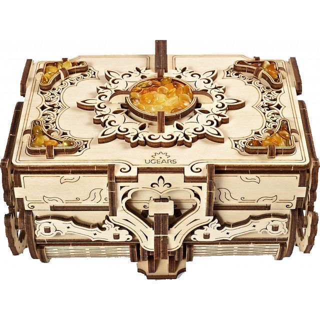 Mechanical Model - Amber Box | Wooden Puzzle Boxes | Puzzle Master Inc