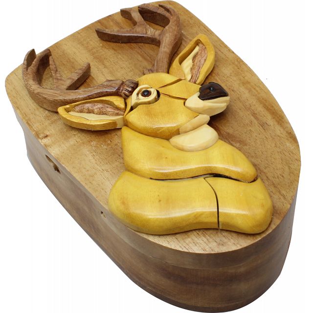 Deer Head - 3D Puzzle Box | Puzzle Boxes | Puzzle Master Inc